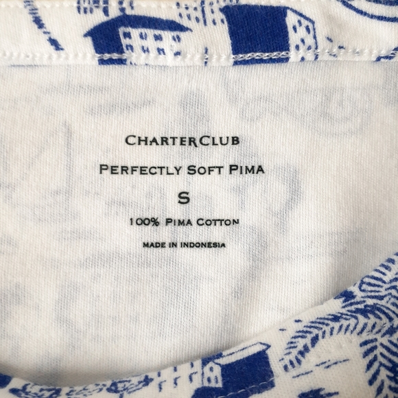 Charter Club | Tops | Charter Club Womens Short Sleeve Designer Top ...